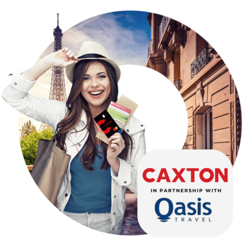 Caxton | Recommended by Oasis | Travel Money Card